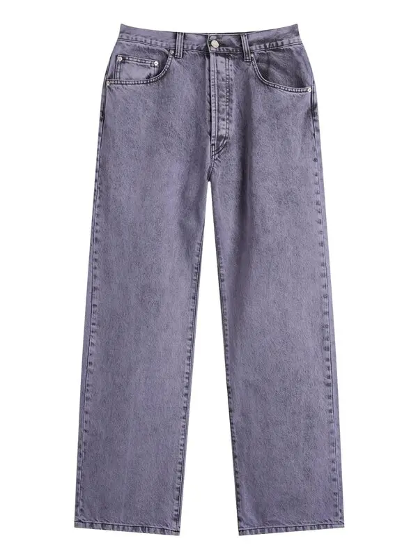 Aries Acid Wash Batten Jeans - Purple