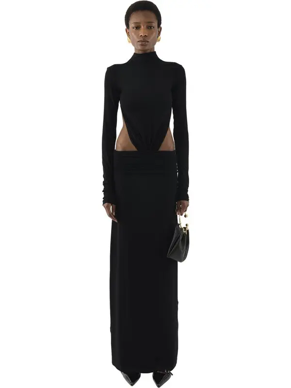 Arakii Jersey Maxi Dress - Black