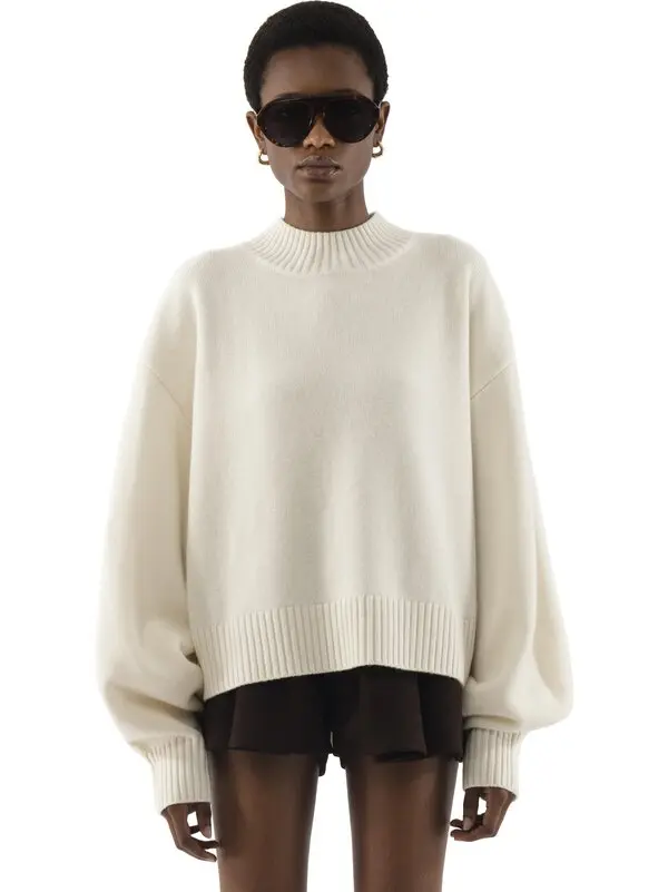 Arakii Knitted Merino Wool Sweater - Cream