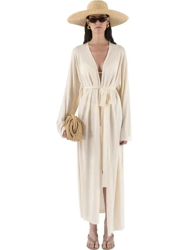 Arakii Kimono Dress - Off-white
