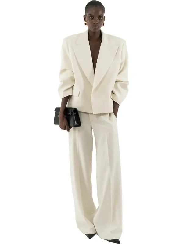 Arakii Wide Leg Trousers - Off-white