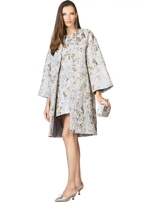 Sachin & Babi Dina Metallic Floral Jacquard Jacket - Golden Gardens