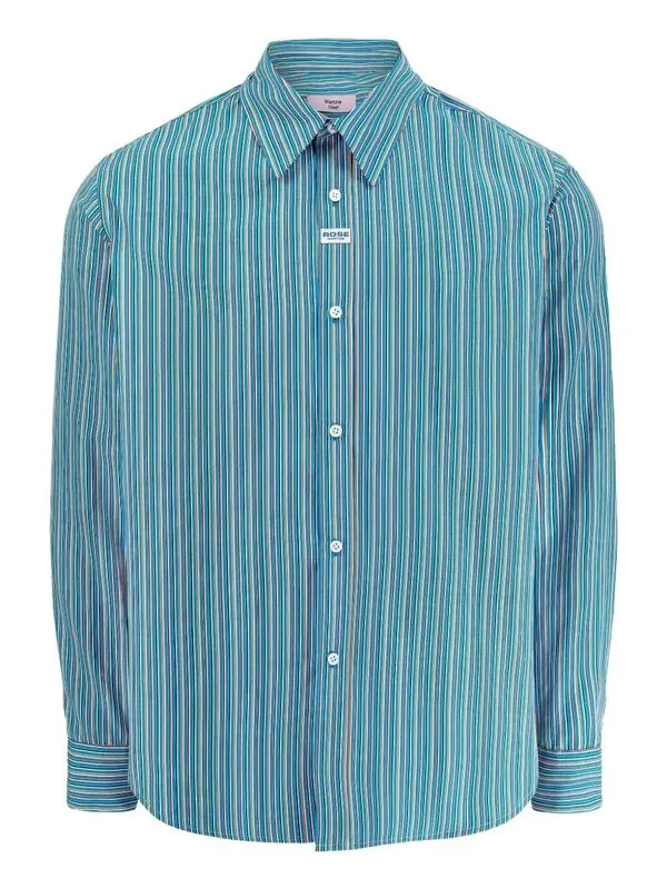 Martine Rose Striped Shirt - Blue