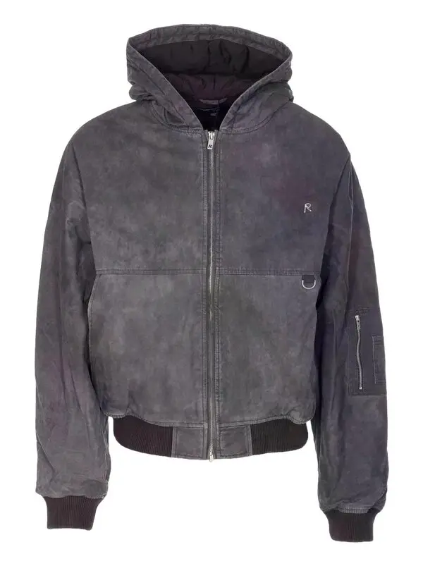 REPRESENT Hooded Bomber Jacket - Grey