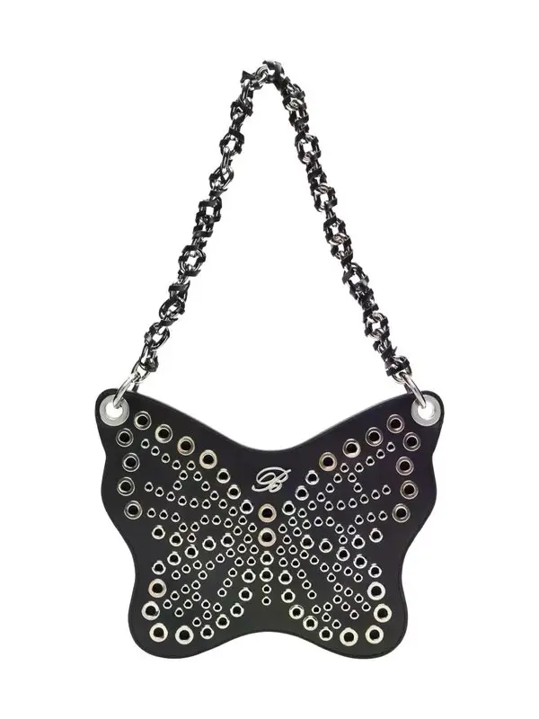 Blumarine Butterfly-shape Shoulder Bag - Black