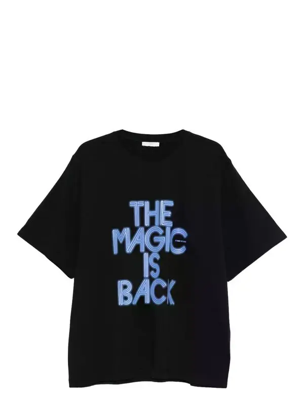 1989 STUDIO Slogan-print T-shirt - Black