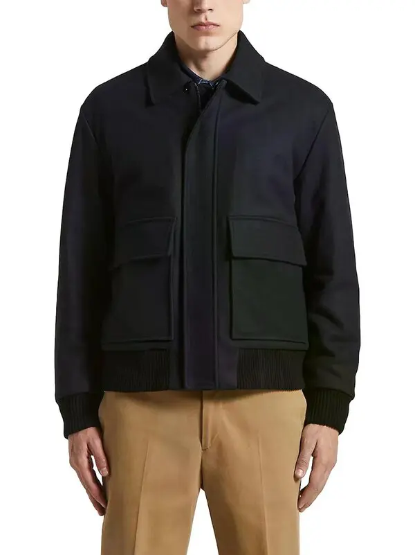 Peserico Flap-pocket Bomber Jacket - Blue