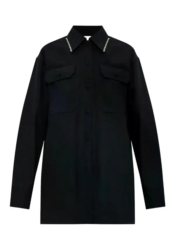 JIL SANDER Bead-embellished Shirt - Black