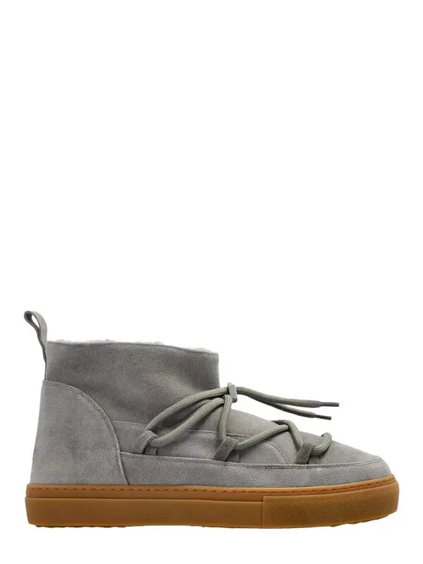 Inuikii Lace-up Suede Boots - Grey