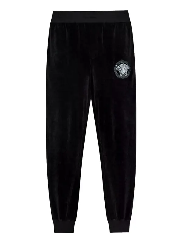 Versace Medusa-embroidered Track Pants - Black
