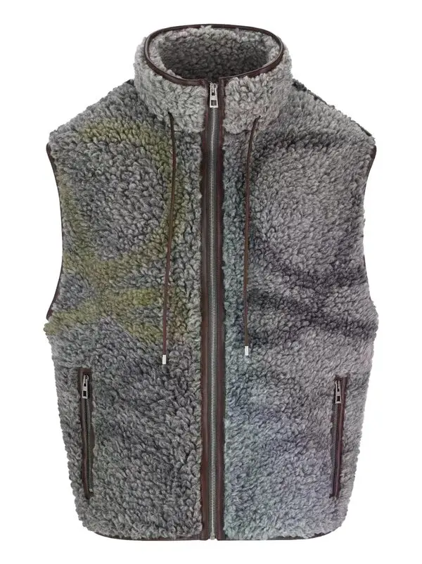 Loewe Anagram Fleece Gilet - Grey