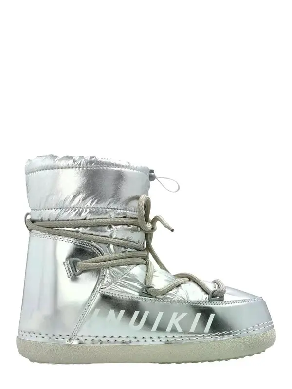 Inuikii Mountain Quilted Metallic Snow Boots - Silver