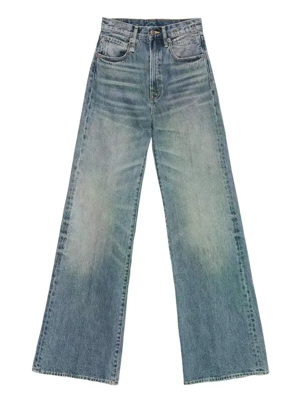 R13 Mid-wash Five-pocket Jeans - Blue