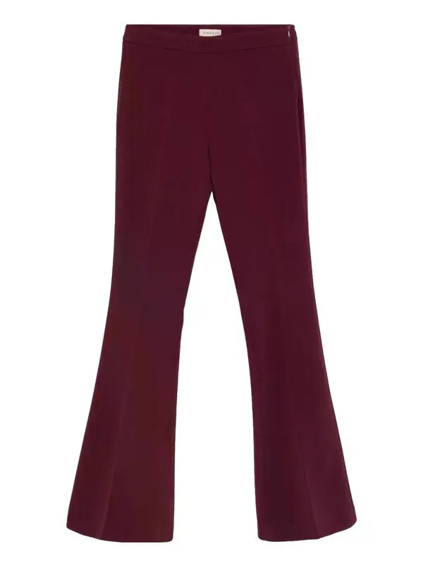 BLANCA VITA High-waisted Flare Trousers - Red