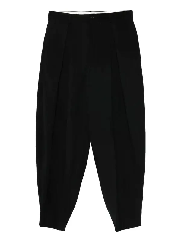 Comme Des Garçons Pleated Trousers - Black
