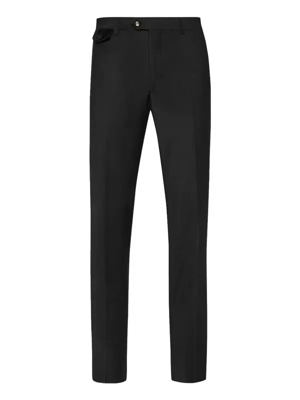 BILLIONAIRE Classic Velvet-pocket Trousers - Black