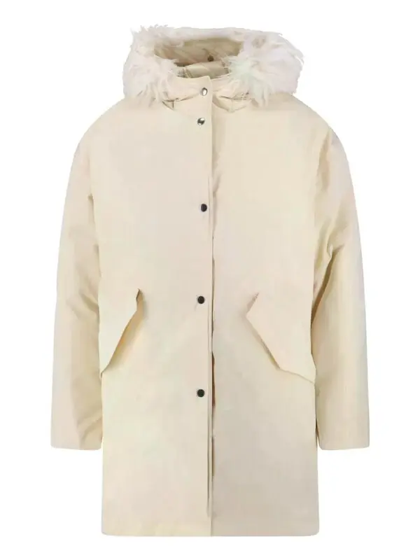 JIL SANDER Hooded Parka Coat - Neutrals