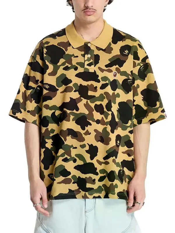 A BATHING APE Short-sleeved Polo Shirt - Yellow
