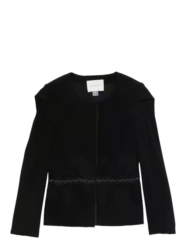 GEMY MAALOUF Embellished Puff-sleeve Jacket - Black