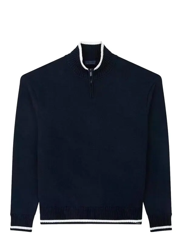 Paul & Shark Half-zip Wool Sweater - Blue
