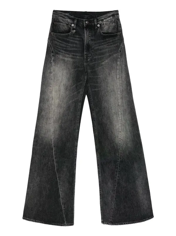 R13 Panelled High-waist Jeans - Black