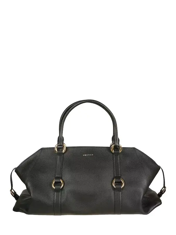 Alexander McQueen Farringdon Ring-detail Tote Bag - Black