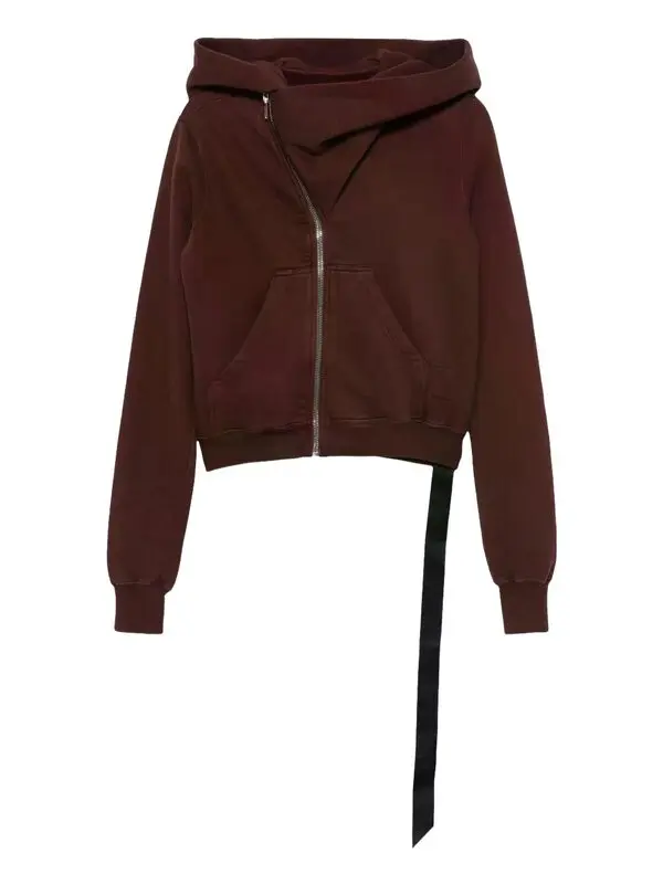Rick Owens Zip-up Hoodie - Red