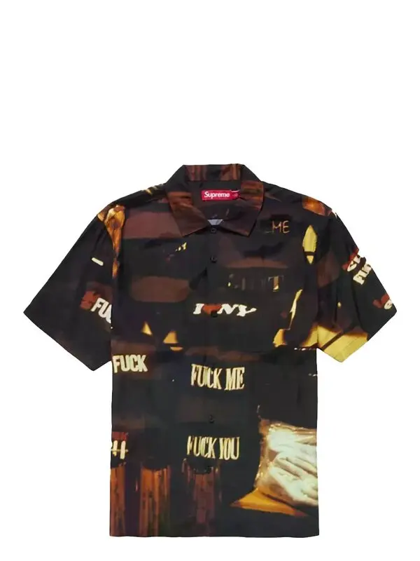 Supreme Canal Street Print Shirt - Black