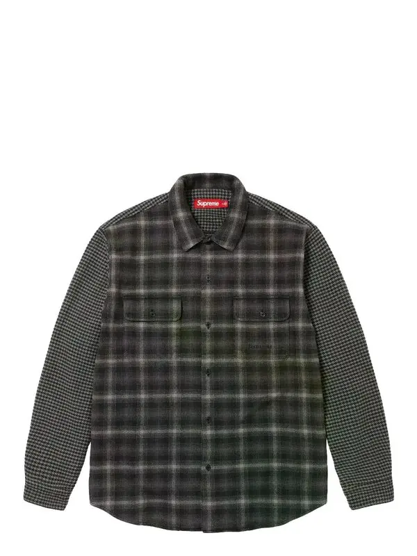 Supreme Plaid Houndstooth Shirt - Black