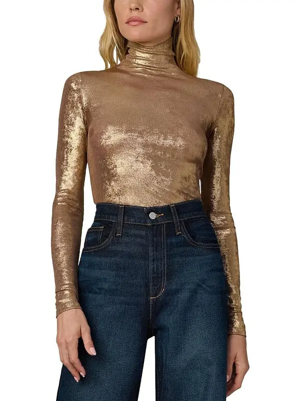 Joe's Jeans The Tony Long Sleeve Top - Bronze Brown