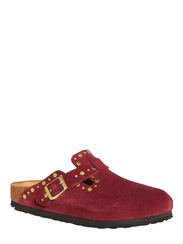 BIRKENSTOCK Boston Rivet Clogs - Zinfandel