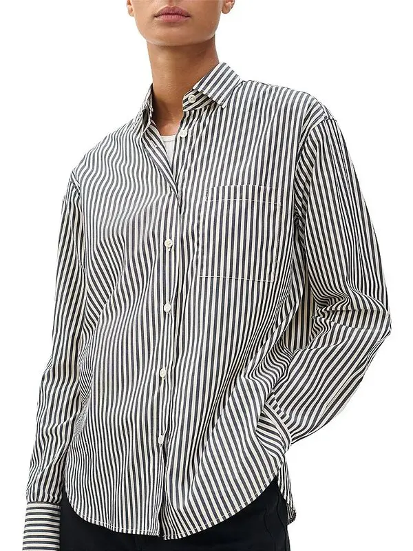 Rag & Bone Connie Striped Shirt - Blue Stripe