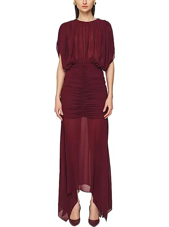 Ronny Kobo Louisa Dress - Burgundy