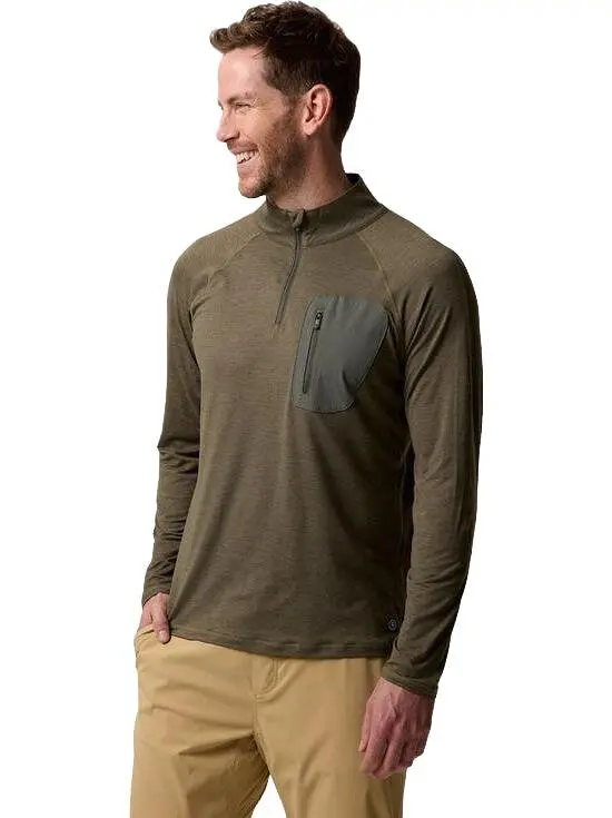 BACKCOUNTRY Destination Quarter-zip Top - Kalamata