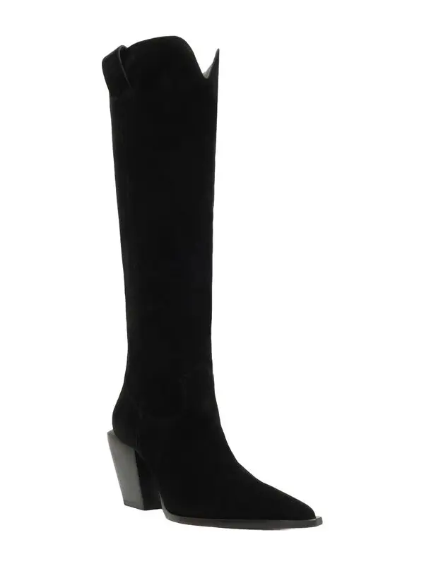 Schutz Maine Up Pointed Toe Boot - Black