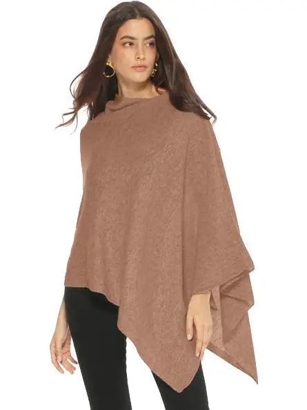 MONTICELLI CASHMERE Pure Cashmere Poncho - Camel