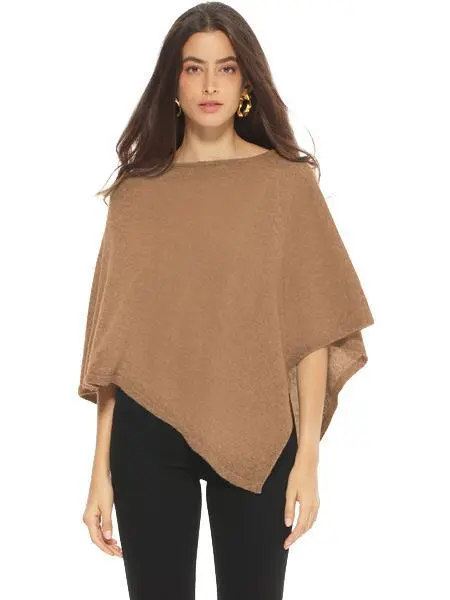 MONTICELLI CASHMERE Capelet Poncho - Camel