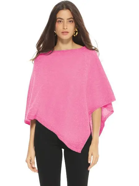 MONTICELLI CASHMERE Capelet Poncho - Fuchsia