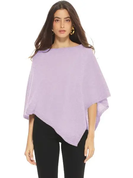 MONTICELLI CASHMERE Capelet Poncho - Lilac