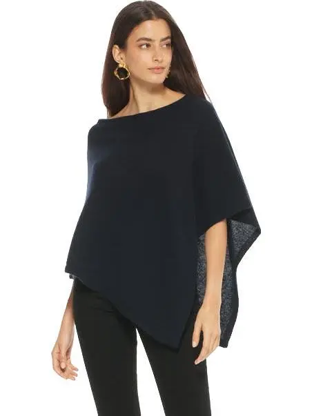 MONTICELLI CASHMERE Capelet Poncho - Night Blue