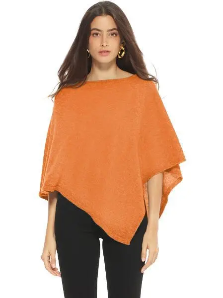 MONTICELLI CASHMERE Capelet Poncho - Saffron