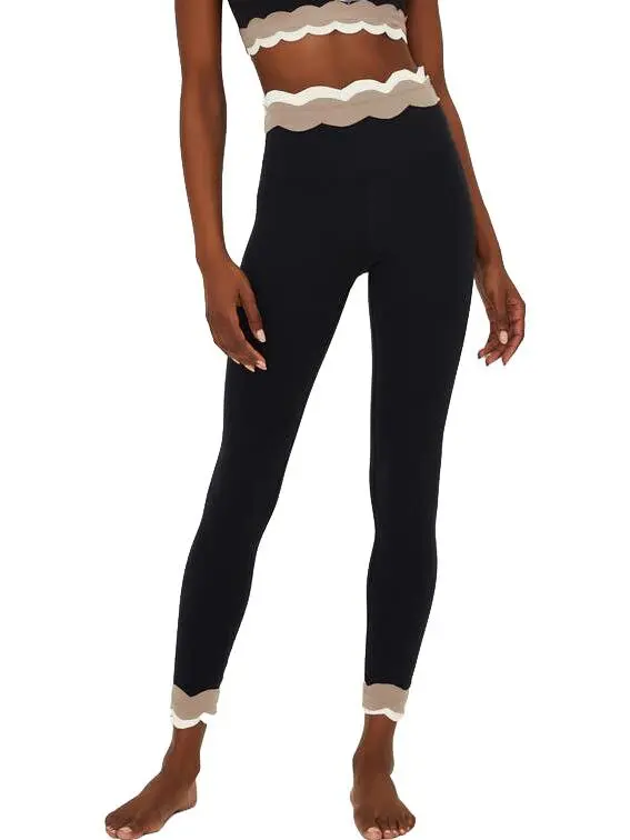Beach Riot Stacy Scallop Colorblock Rib Leggings - Mystic Colorblock