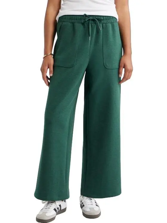 Caslon Patch Pocket Pull-on Ankle Pants - Green Pinecone