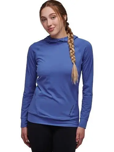 BLACK DIAMOND Alpenglow Hooded Long-sleeve Shirt - Clean Blue