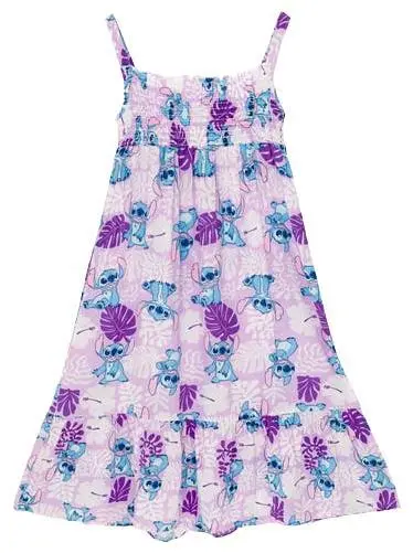 Disney Printed Strappy Maxi Dress - Lilo & Stitch Purple