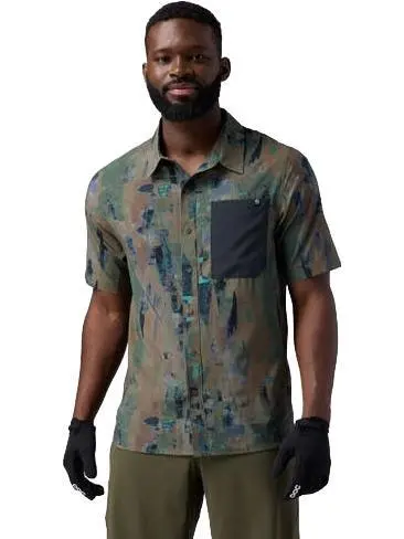 BACKCOUNTRY Slickrock Short-sleeve Button-up Jersey - Camo Pendula Print