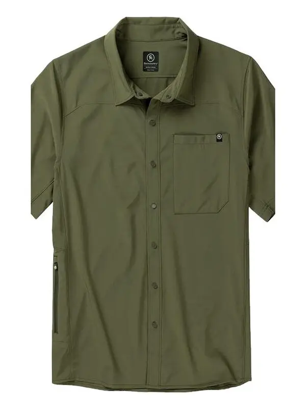 BACKCOUNTRY Slickrock Short-sleeve Button-up Jersey - Kalamata