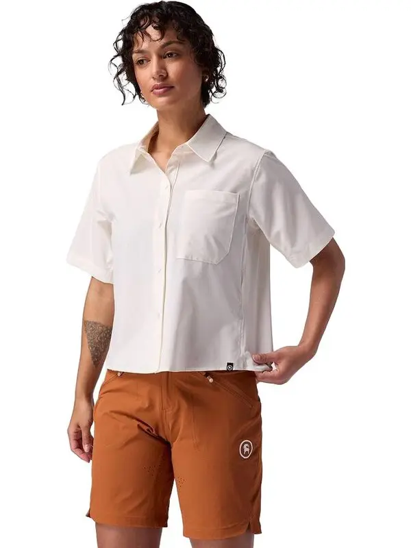 BACKCOUNTRY Slickrock Short-sleeve Button-up Jersey - Egret