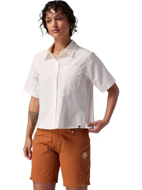 BACKCOUNTRY Slickrock Short-sleeve Button-up Jersey - Egret