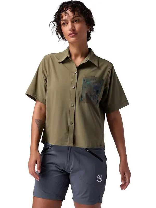 BACKCOUNTRY Slickrock Short-sleeve Button-up Jersey - Kalamata